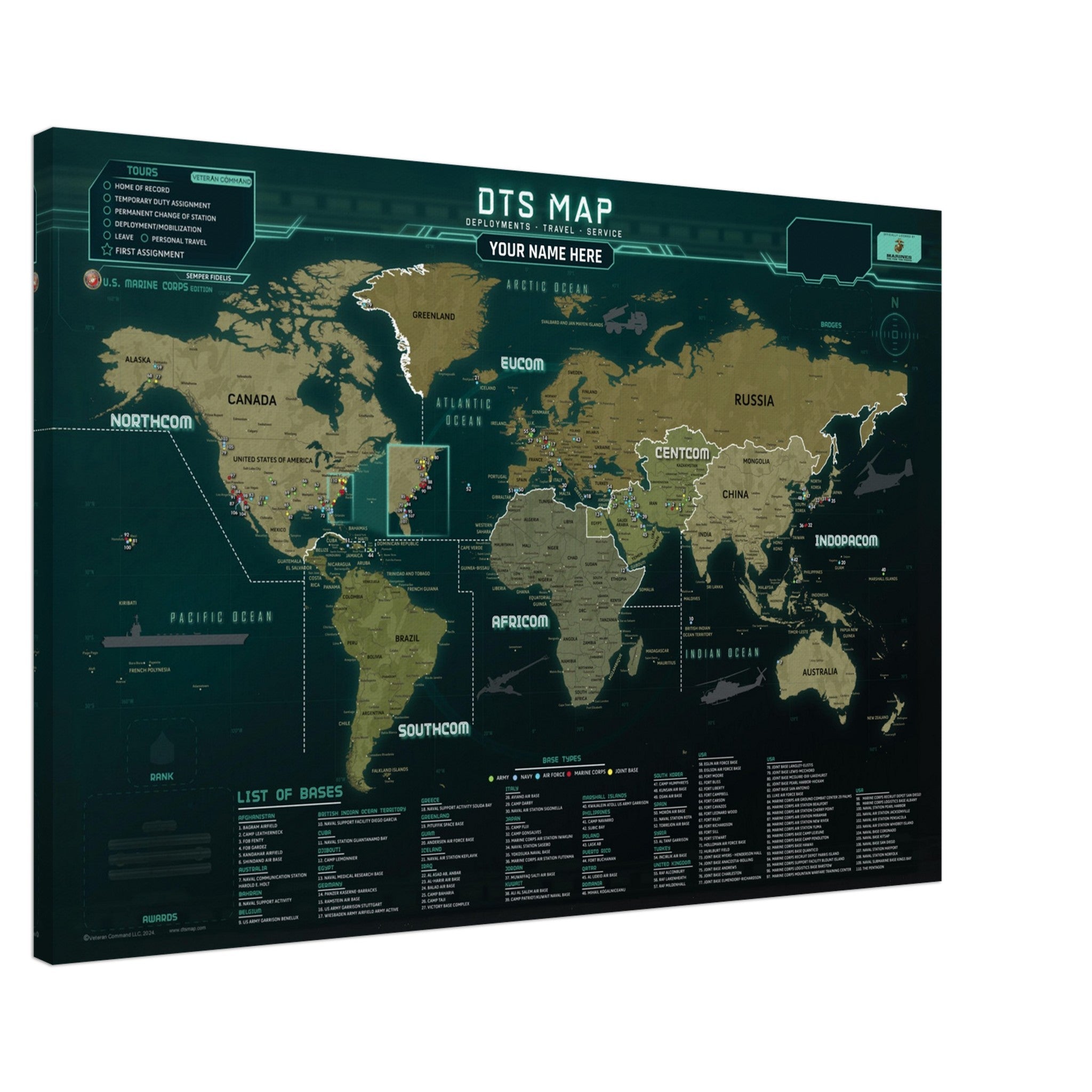 Veteran Command | Custom Military Journey Maps | DTS Map – Veteran Command