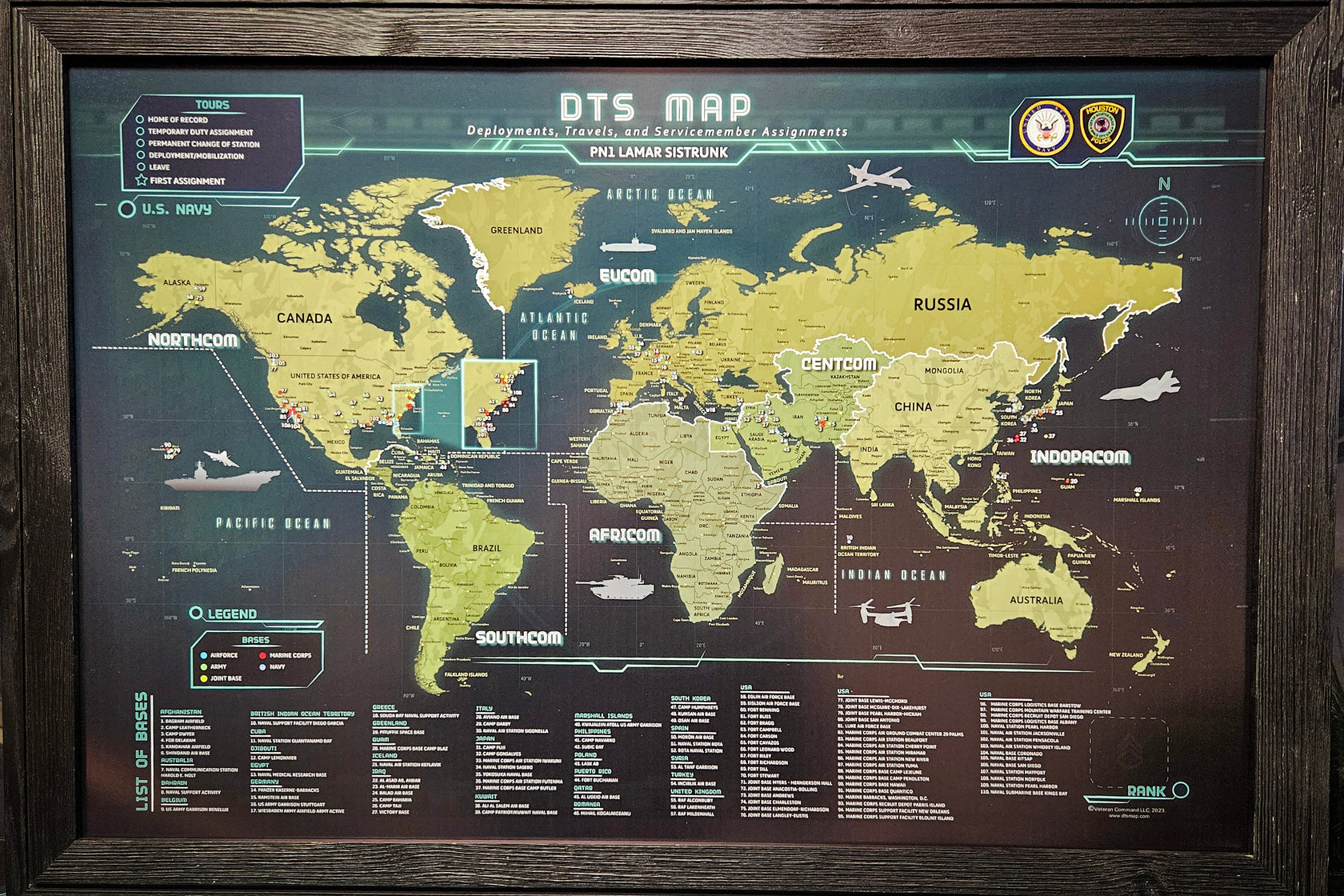 Veteran Command | Custom Military Journey Maps | DTS Map – Veteran Command